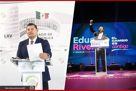 Alejandro Armenta deja el Senado y reta a Eduardo Rivera a dejar alcaldía