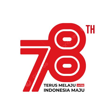 Logo 78th Hut Ri 2023 Vetor PNG 78º Feliz Indonésia Dia Da
