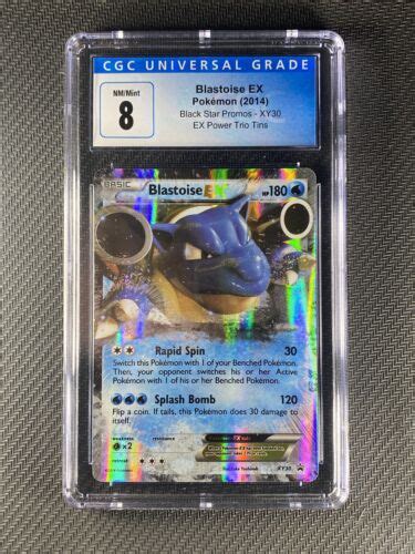 Pokemon Card Cgc Nm Mint Blastoise Ex Black Star Promo Holo Xy