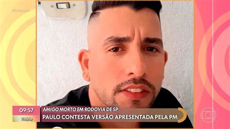Amigo de baleado por PM nega versão oficial e chora no Encontro ao