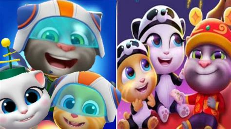 My Talking Tom Friends Chinese Vs My Talking Tom Friends Space Update