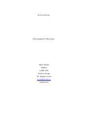 LABR 1F90 A2 Docx Brock University Film Assignment Office Space Marie