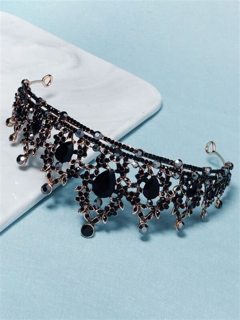 Diadema con diamante de imitación con diseño de corona Moda de Mujer