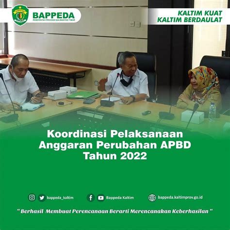 Koordinasi Pelaksanaan Anggaran Perubahan Apbd Tahun