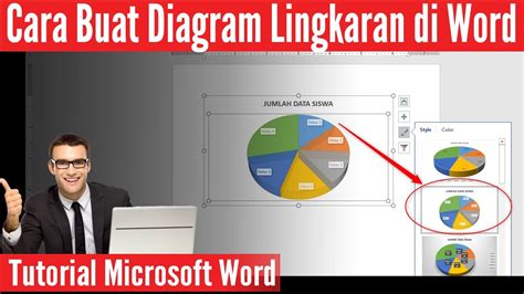Cara Buat Diagram Lingkaran Di Word YouTube