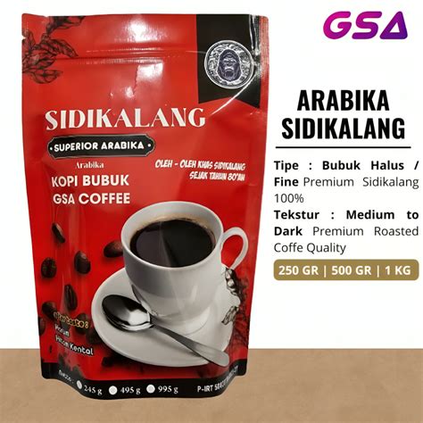Jual Kopi Bubuk Arabika Sidikalang Murni Asli Gr Kopi Hitam Medan