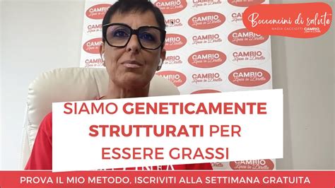 VIDEO N16 Siamo Geneticamente Strutturati Per Essere Grassi YouTube