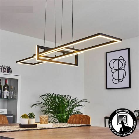 Lampa wisząca sufitowa żyrandol LED ściemniana oświetlenie salon