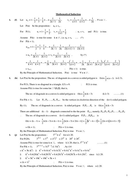 mathematical induction exercise 1 solution pdf pdf logic deductive reasoning