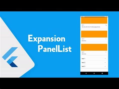 Create Expansion Panel List With Animation Flutter Arabic YouTube