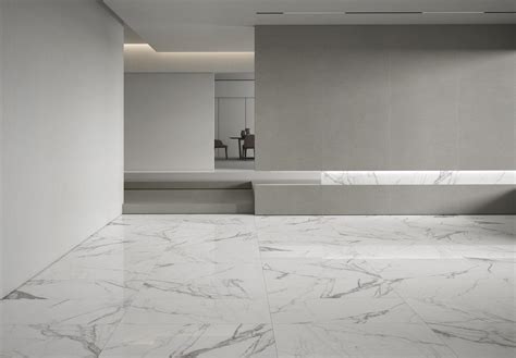 Suelo porcelánico vagli efecto mármol blanco 120x120 cm