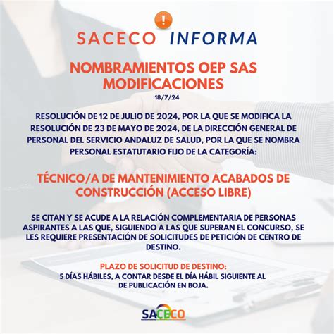 ACTUALIZACIONES NOMBRAMIENTOS T MANTENIMIENTO ACABADOS DE CONSTRUCCIÓN