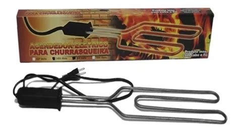 Acendedor Elétrico Para Churrasqueiras Lareiras Carvão 110 V