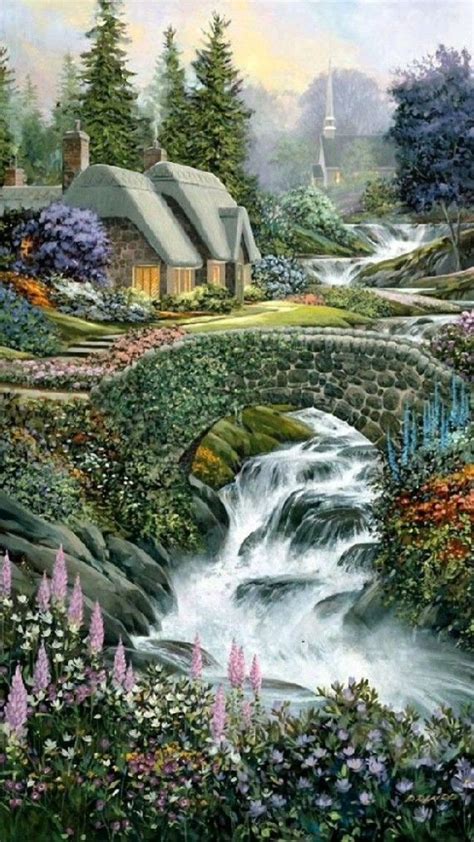 BELÍSSIMA PAISAGENS Pintura em telas paisagem Lindas paisagens