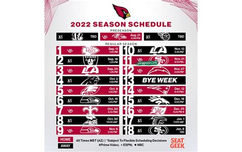 Printable Arizona Cardinals Schedule 2024