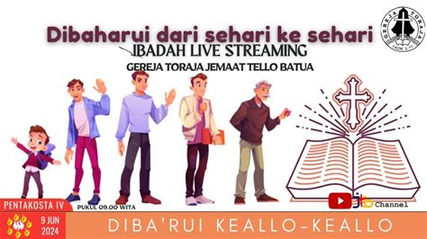 Ibadah Minggu Gereja Toraja Jemaat Tello Batua Minggu 9 Juni 2024