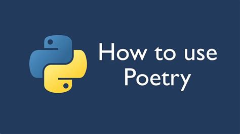 how to use poetry to create and publish your own python packages