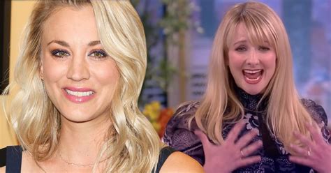 Kaley Cuoco Got Shoved Straight Into A Pole By Melissa Rauch After Trying To Get The Bernadette