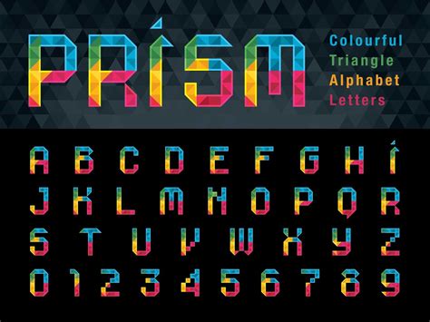 Letras Del Alfabeto Geom Trico Y N Meros Vector En Vecteezy