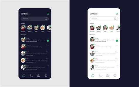 Messenger Chat App Ui On Behance