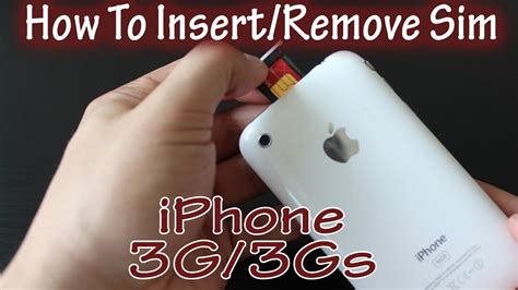 How To Remove And Insert Sim Card IPhone 3Gs And 3G How To Use The