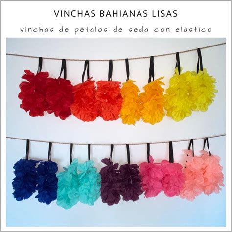 Vinchas bahianas Lisas Pack x 10 Panamá Cotillón