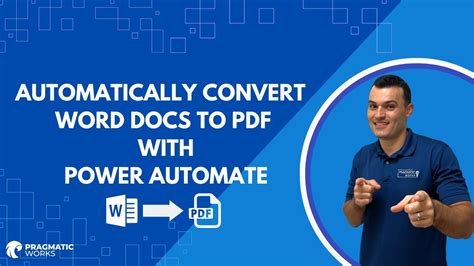automatically convert word docs to pdf with power automate