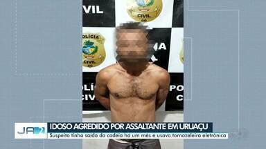 JA 2ª Edição Regional Idoso é esfaqueado e agredido durante assalto