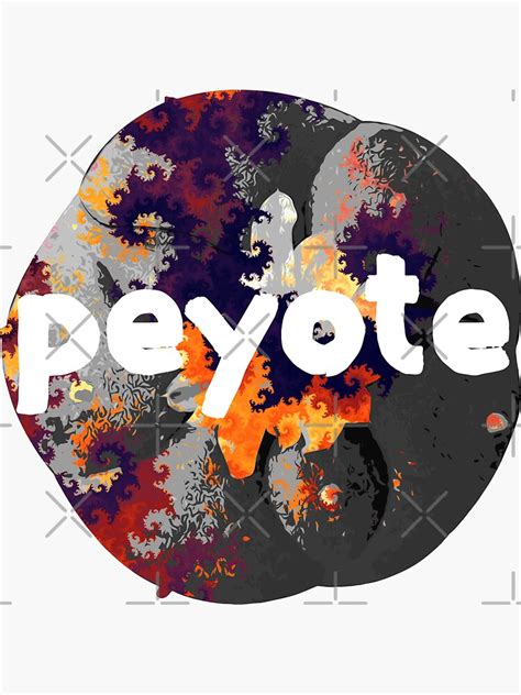 Peyote Psychedlic Sticker For Sale By Mborhanee Redbubble