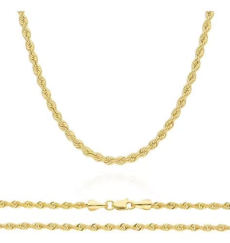 Cadena Torzal De Oro 14k 55cm 2 6m Italiano 14 Kilates Italy Envío gratis