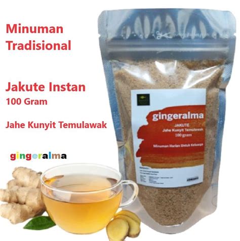Minuman Tradisional Jakute Instan 100 Gram Gingeralma Lazada Indonesia
