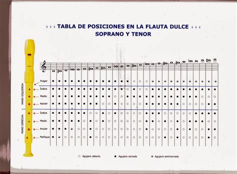 Todas posiciones de la flauta Imagen Lo mejor del mundo la música