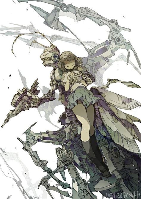 A Drawing Of A Woman With Long Hair And Wings