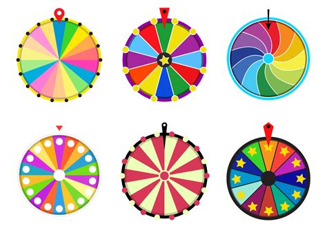 Lucky Spin Wheel Vector Art Png Images