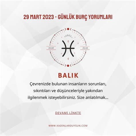 Balık Burcu on Twitter BALIK BURCU 29 MART ÇARŞAMBA GÜNLÜK YORUM
