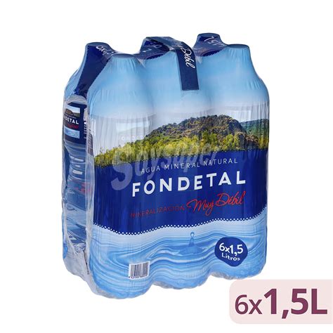 Fontedal Agua Mineral Natural Mineralizaci N Muy D Bil Pack