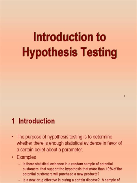 troduction to hypothesis testing pdf p value statistical hypothesis testing
