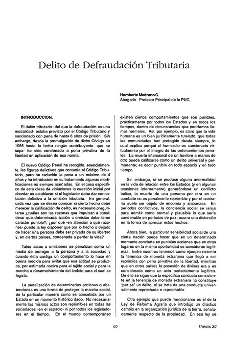 Dialnet Delito De Defraudacion Tributaria 5109904 Delito De