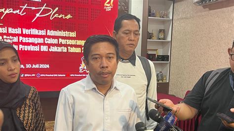 KPU Jakarta Mulai Verifikasi Faktual Syarat Dukungan Dharma Kun Di
