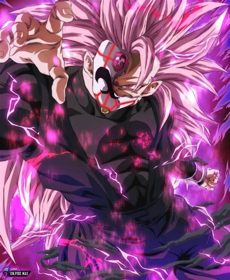 Goku Black Ssj Rose 3 Crimson Masked Saiyan Anime Dragon Ball Super