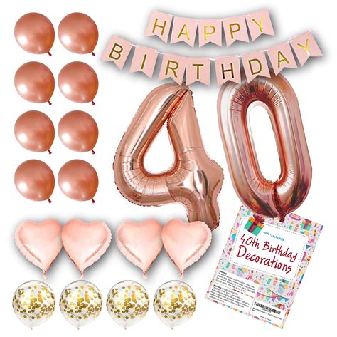 Buy 40th Birthday Decorations Birthday Decorations 40 Inch 40th Gold