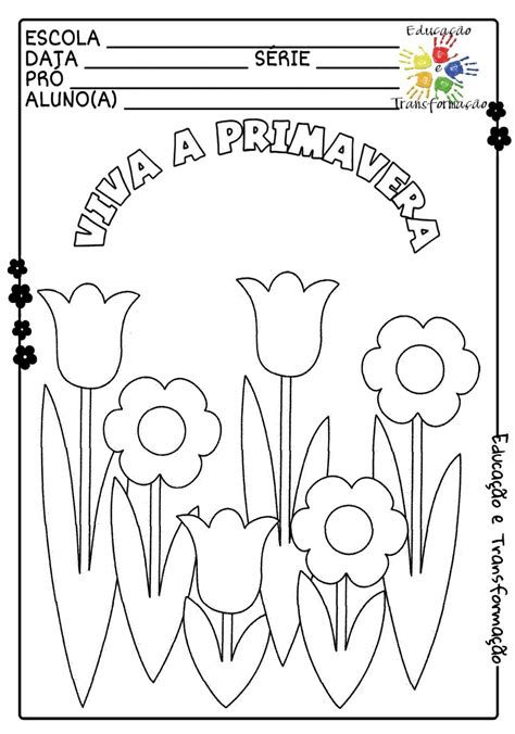 Desenhos Sobre A Primavera BRAINCP