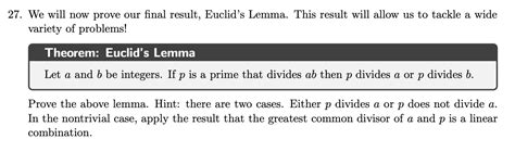 solved we will now prove our final result euclid s lemma