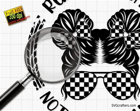 Run Your Car Not Your Mouth Svg Messy Bun Racelife Svg Etsy