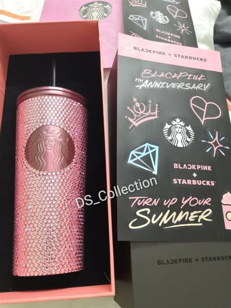 Blackpink X Starbucks Rhinestones Stainless Steel Cold Cup Furniture