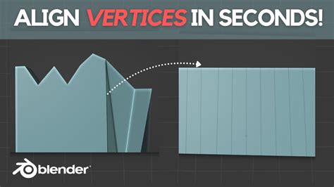 How To Align Vertices Under 1 MINUTE Blender Basics YouTube