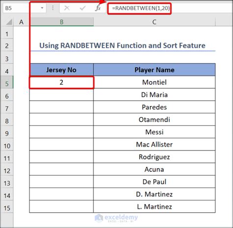 How To Randomize List Of Names In Excel Easy Methods