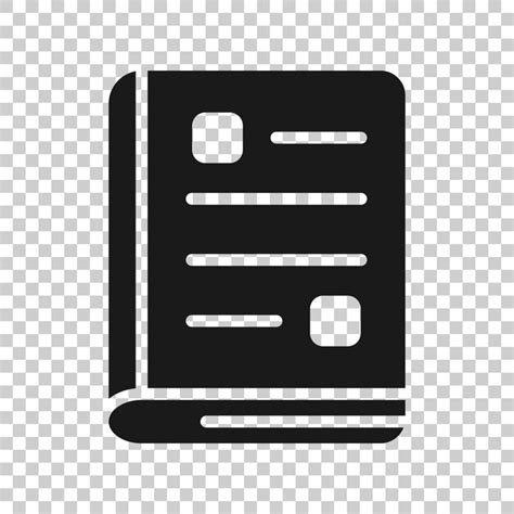 Premium Vector Document Book Icon In Flat Style Paper Sheet Vector