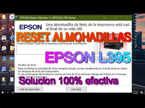 Como Hacer Reset Almohadillas A Una Epson L L Solucion