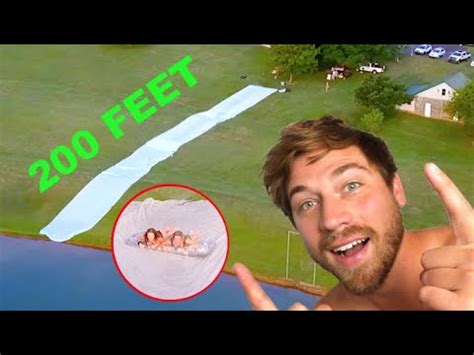 EPIC 200 FOOT SLIP N SLIDE YouTube